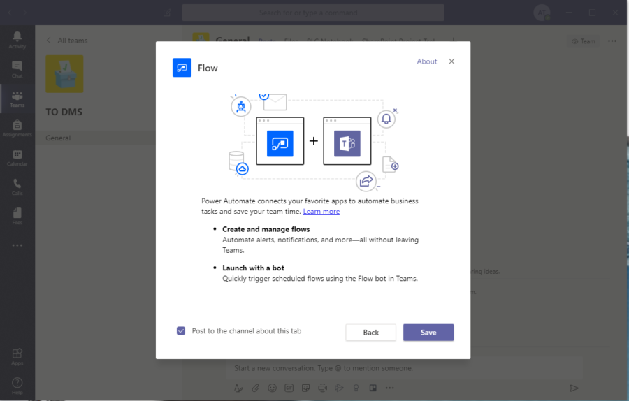 Using Microsoft Flow to update a Teams group with SharePoint activity ...