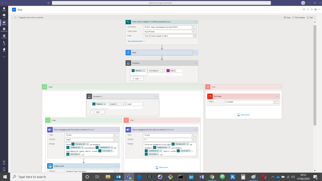 Using Flow with Teams, part 2 – Annabel Treshansky's Blog
