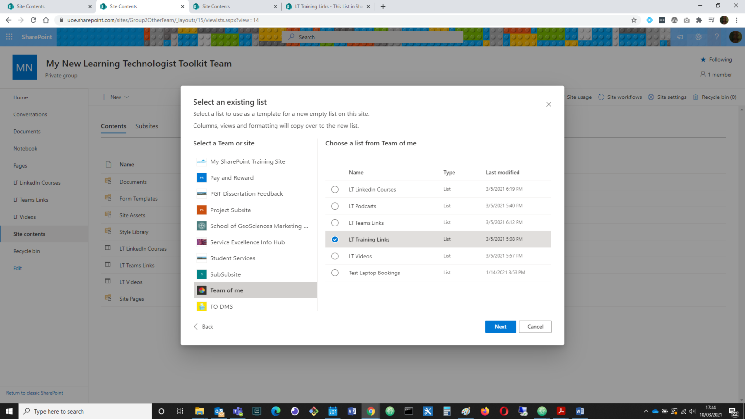 Copying Files Flows A Plan Sharepoint Lists And A Notebook From One Microsoft Team To Another