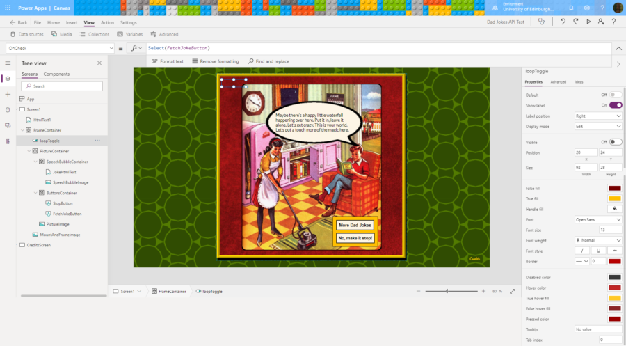 Using a Toggle to make a While Loop in Power Apps – Annabel Treshansky ...