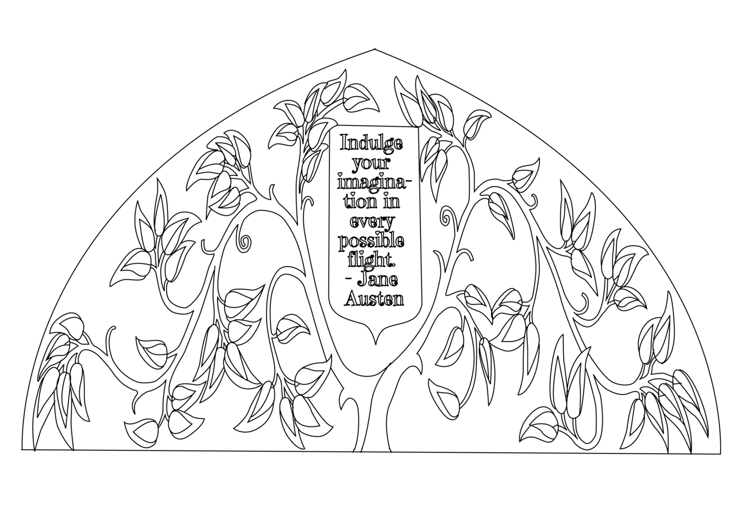 New College gate illustration – Colouring books blog