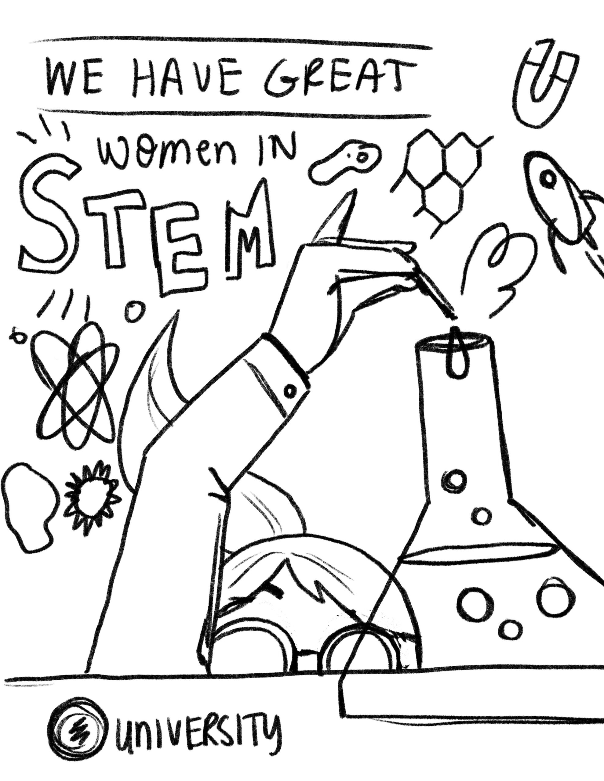 Behind the Scenes of “We Have Great Women in STEM” – Colouring books blog