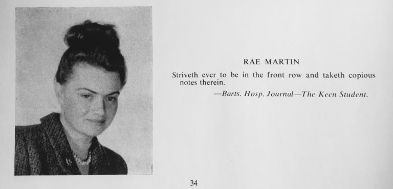 A Lady and a Surgeon: Margaret Mary Rae Martin, MB ChB – Diverse ...