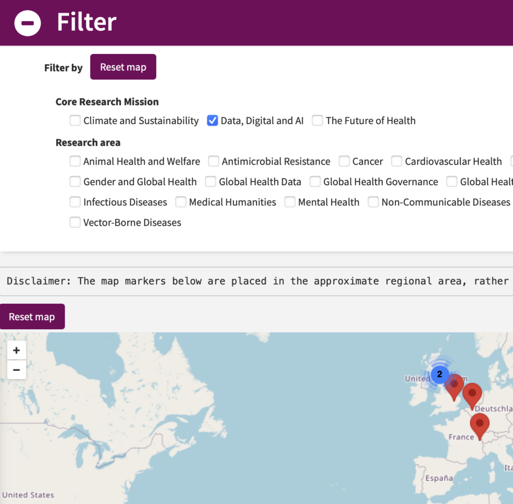 Global Health Map – Digital Learning Applications and Media