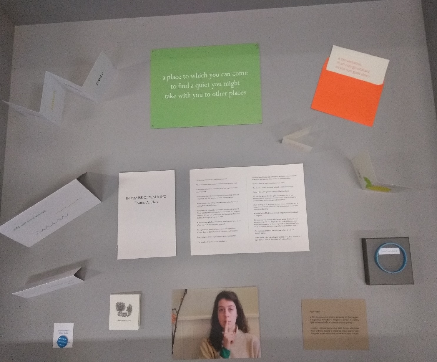 Pausing Place: Thomas A. Clark display at ECA Library – Library Matters ...