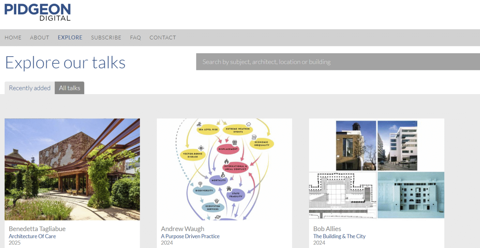 Listen to the greatest minds in modern architecture – Library Matters ...