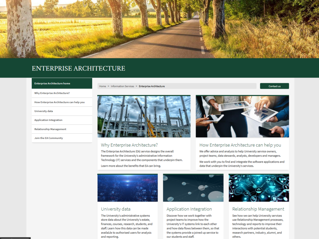 New Enterprise Architecture website – Enterprise Architecture