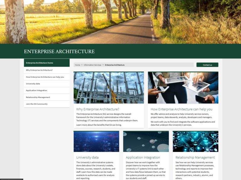 New Enterprise Architecture website – Enterprise Architecture