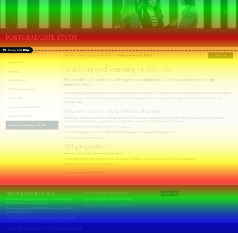 Learning from how students are interacting with our content about ...