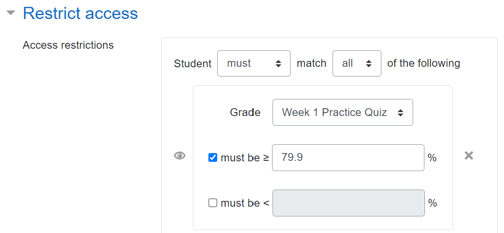 Moodle quiz settings – George Kinnear's Blog