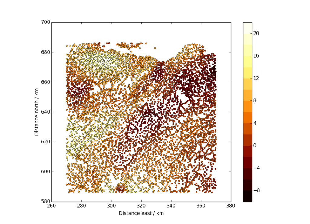 Dots and snakes. – Hugh’s Geophysical Blog