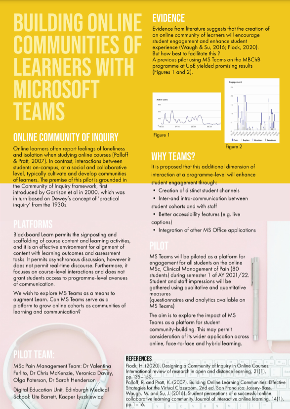 POSTER: Building online communities of learners with Microsoft Teams ...