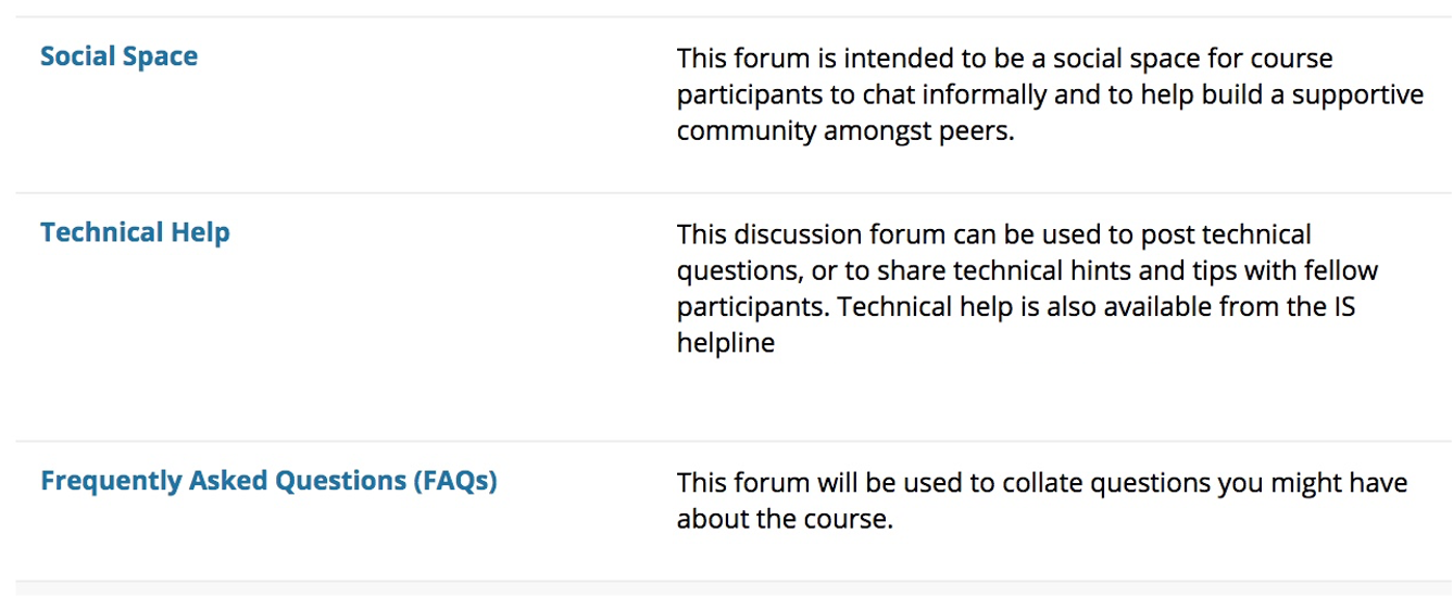 Designing and Structuring Discussion Forums