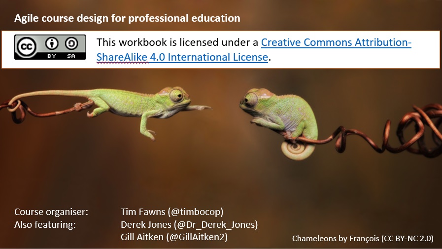 Agile Course Design for Professional Education