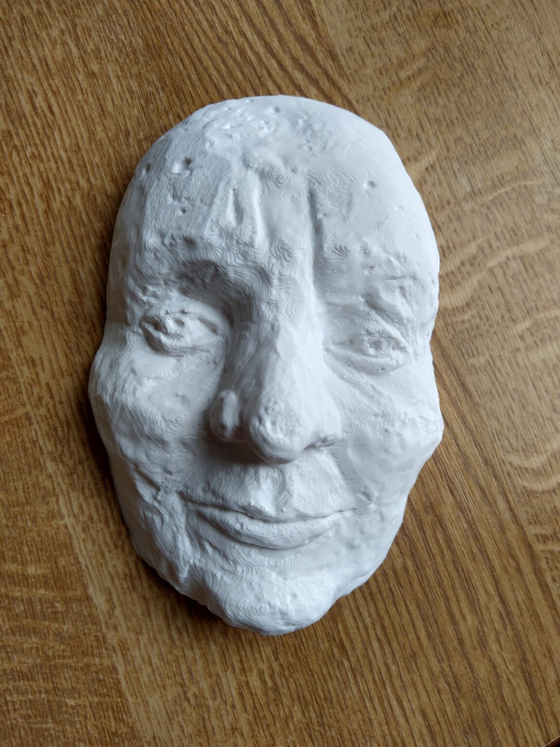 3D printed frowning face – Isabella Inskip / MA FINE ART 4 STUDIO AND ...