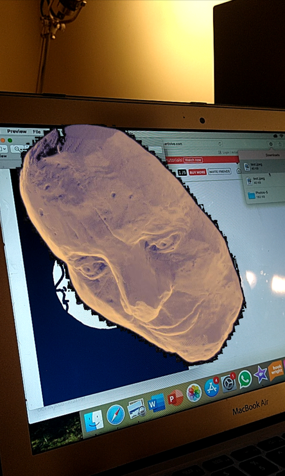 First experimentation with Artivive – Isabella Inskip / MA FINE ART 4 ...