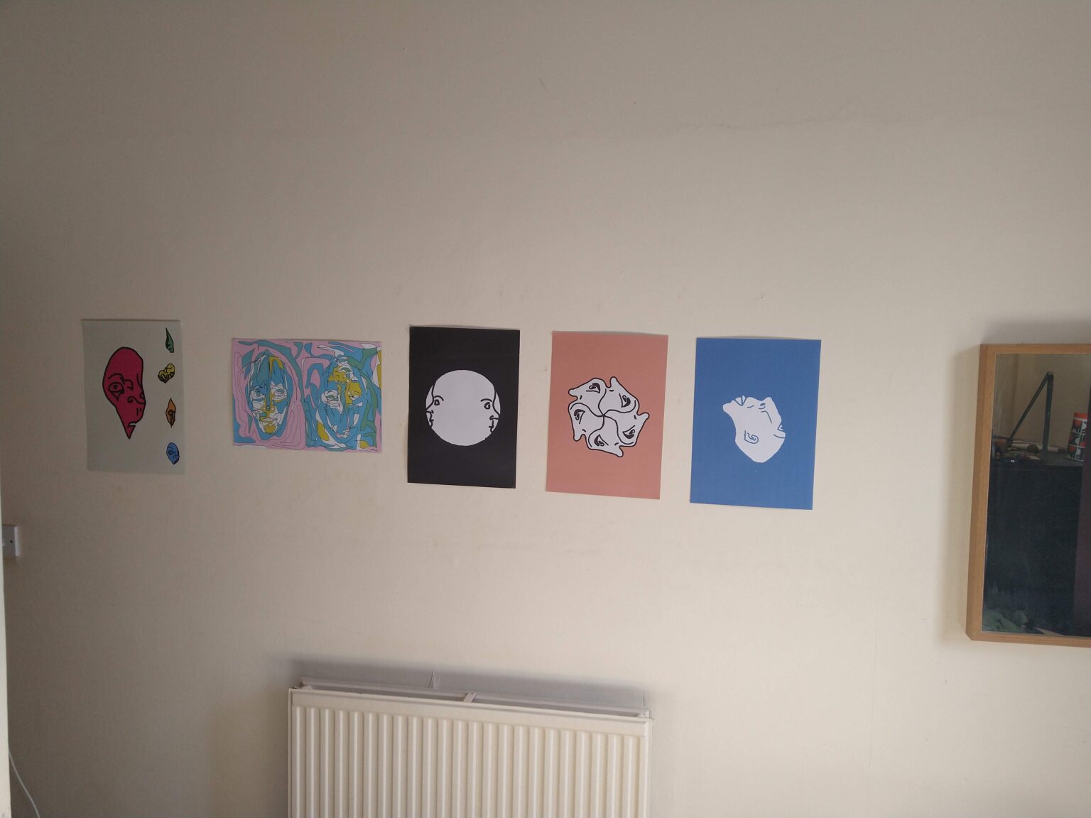 Artivive posters on the wall – Isabella Inskip / MA FINE ART 4 STUDIO ...