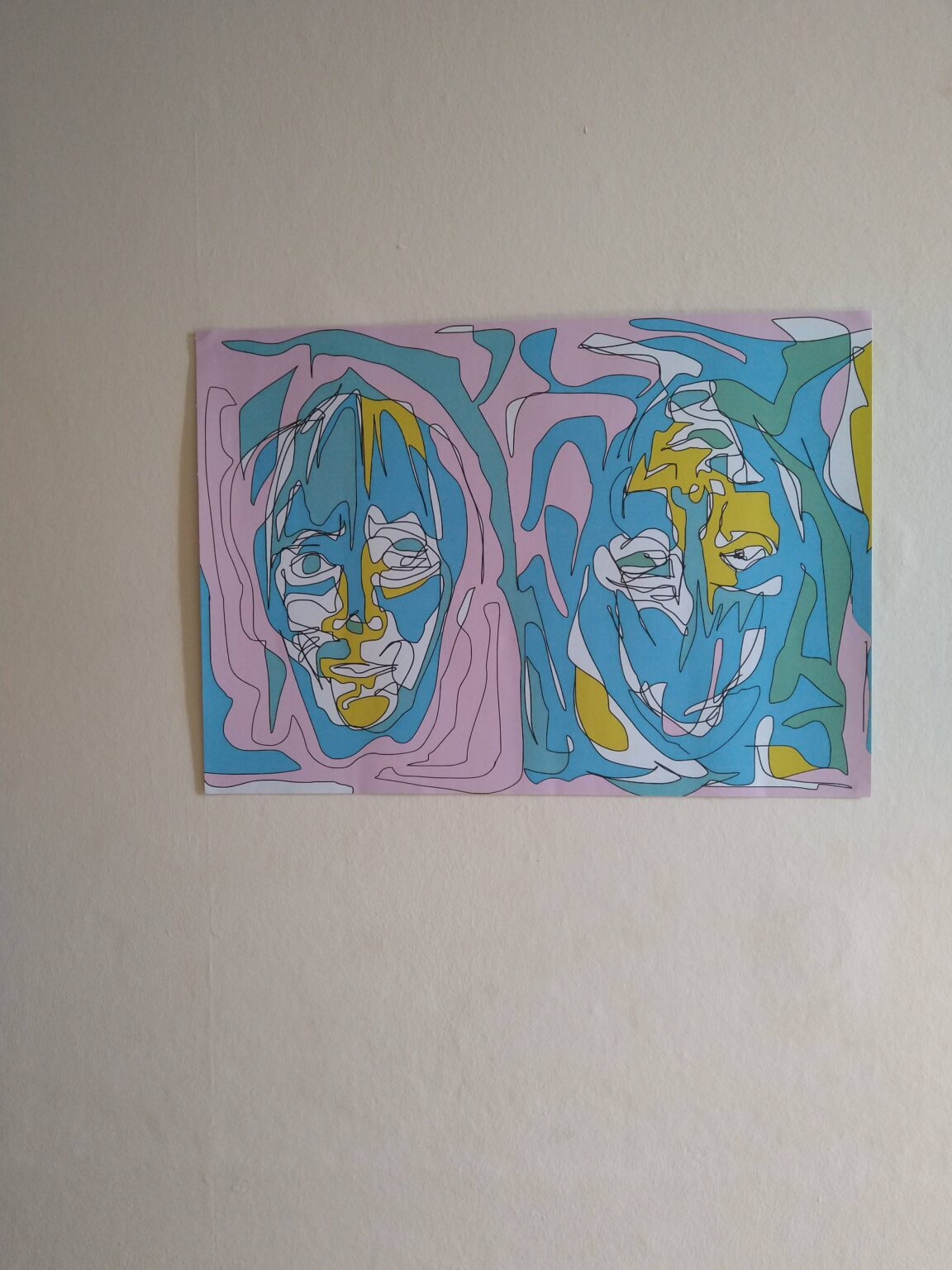 Artivive posters on the wall – Isabella Inskip / MA FINE ART 4 STUDIO ...