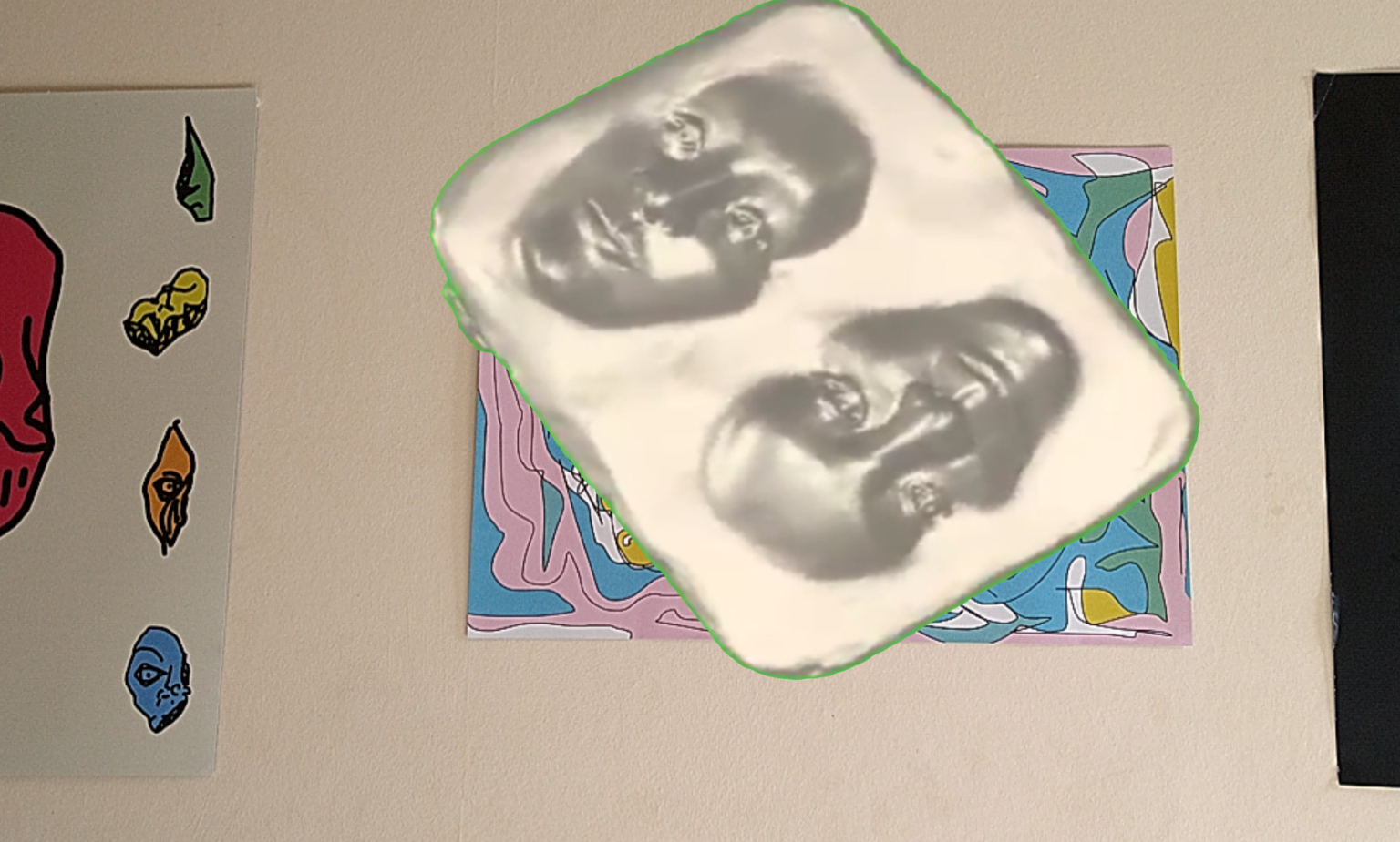 Artivive posters on the wall – Isabella Inskip / MA FINE ART 4 STUDIO ...