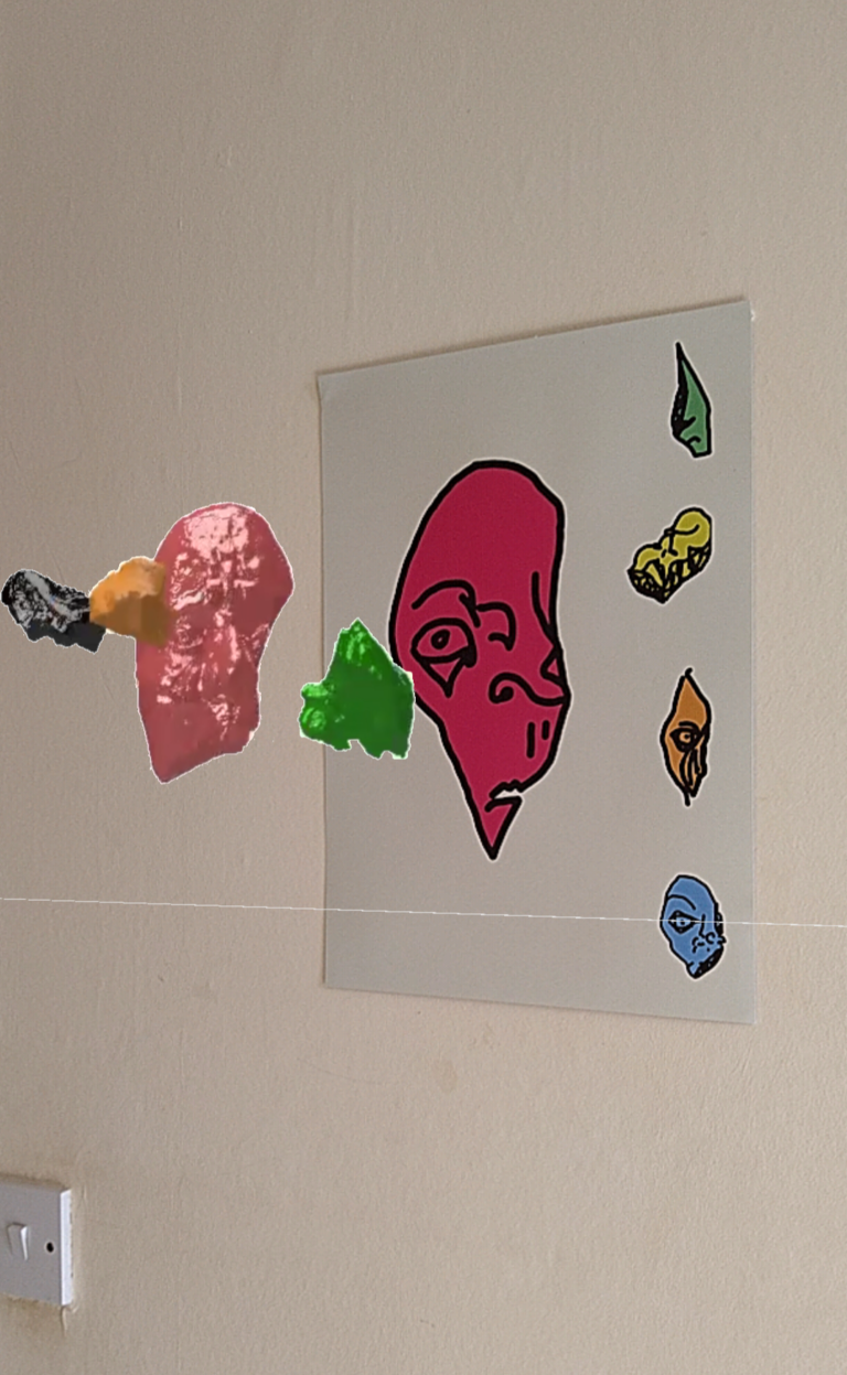 Artivive posters on the wall – Isabella Inskip / MA FINE ART 4 STUDIO ...