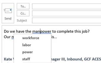 Inclusive language setting in Outlook – Staff Pride Network